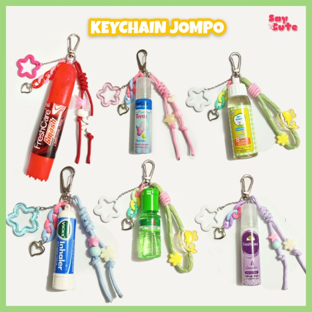 Jual Keychain bag charm gantungan kunci Jompo Keychain vicks inhaler ...