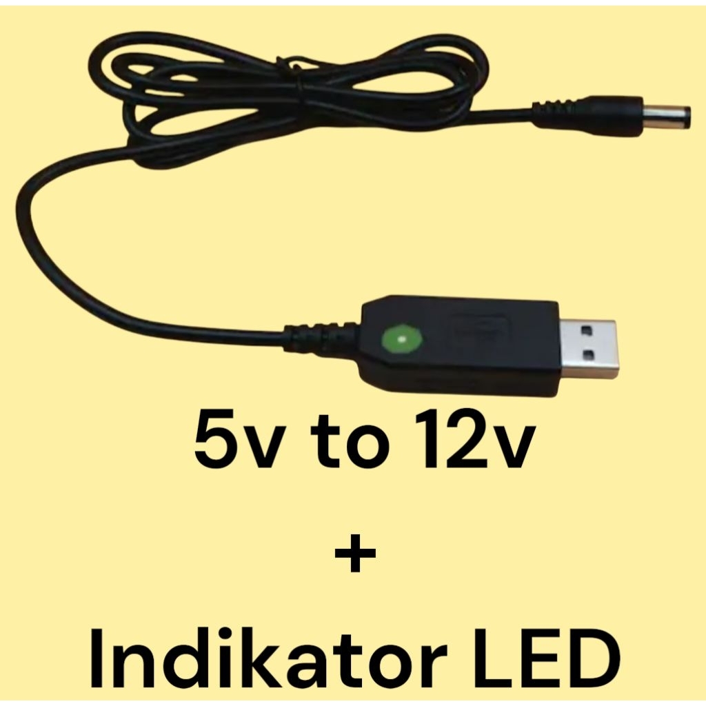 Jual Kabel usb step up 5v to 12v / 5v to 9v / usb converter 5v to 12v ...