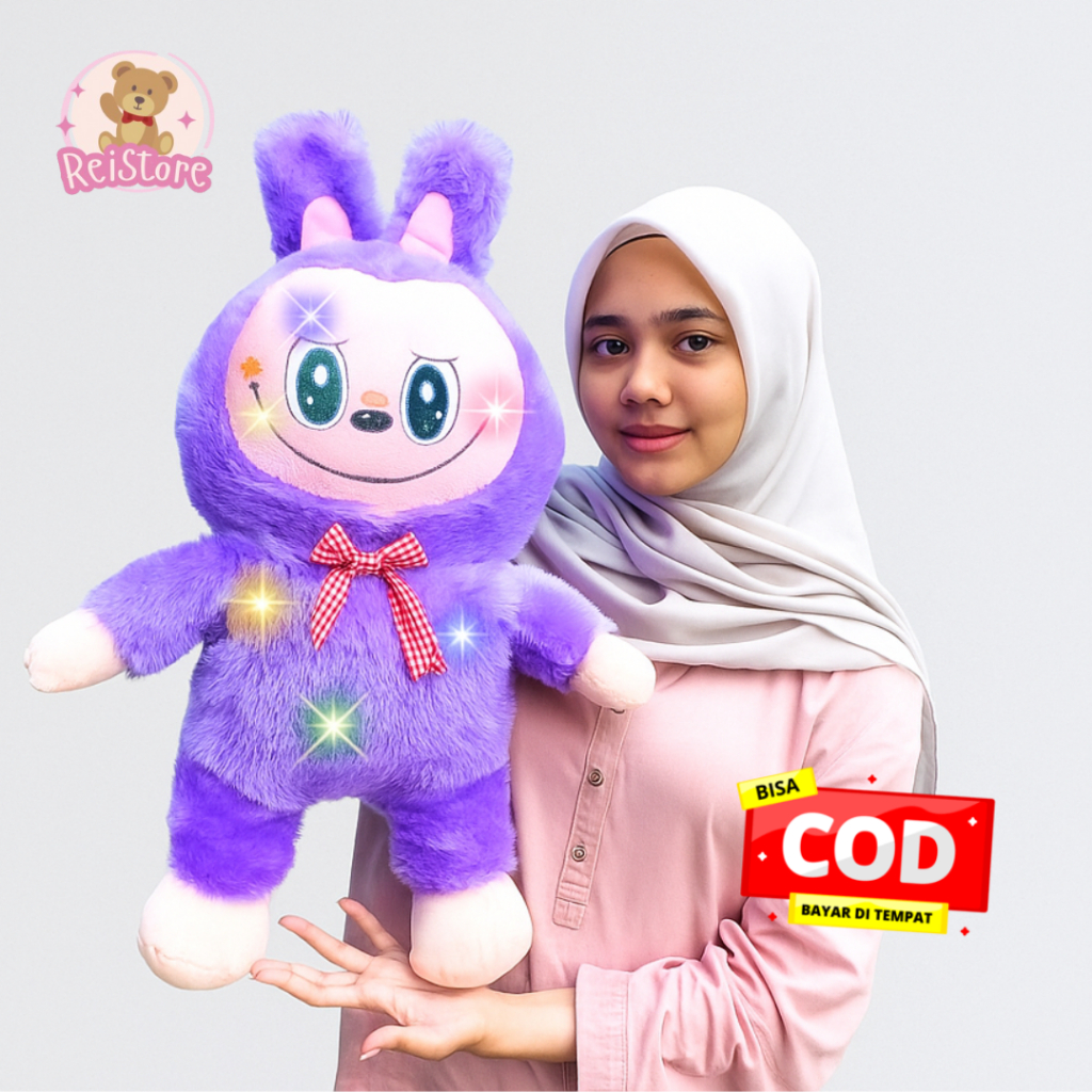 Jual Boneka Labubu Besar Nyala LED Ukuran 50 cm | Shopee Indonesia