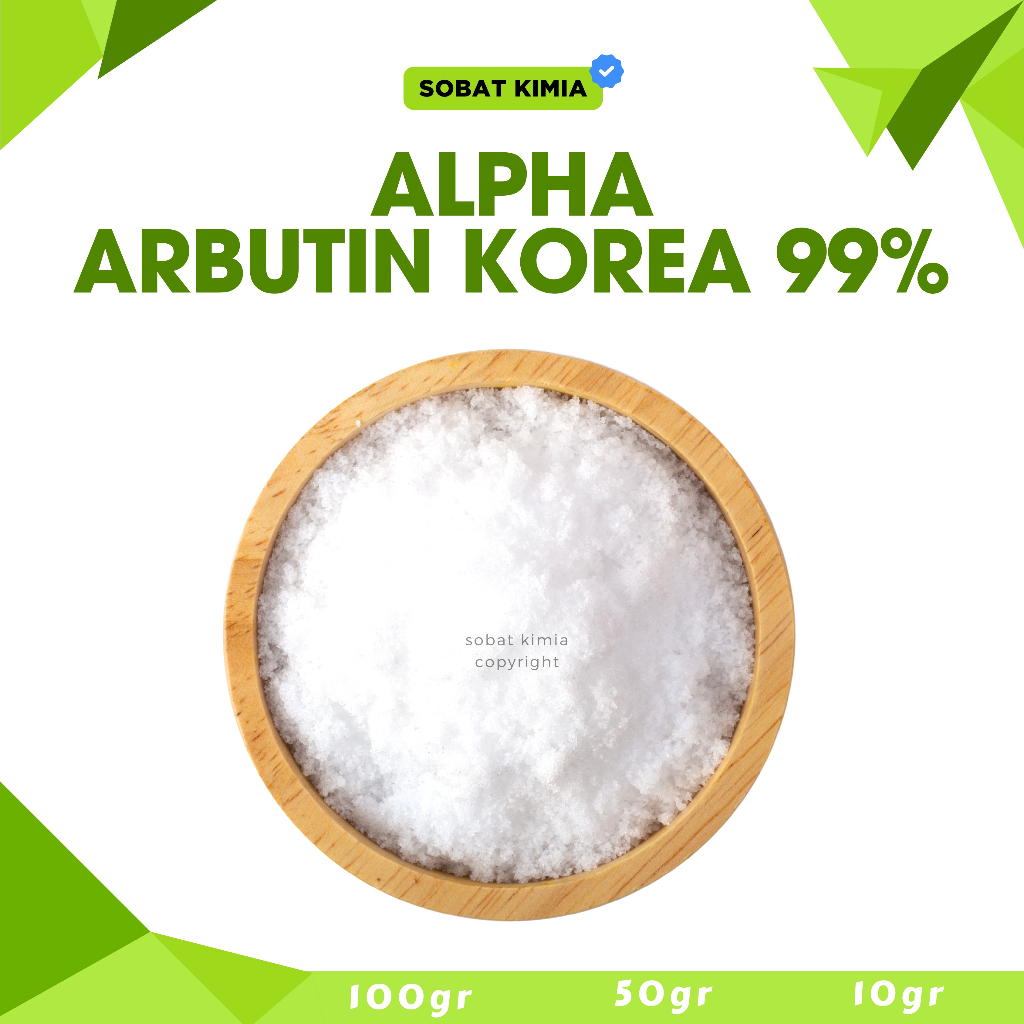 Jual Alpha Arbutin Korea 99% 100gr Pencerah Kulit Alfa Arbutin Bahan ...