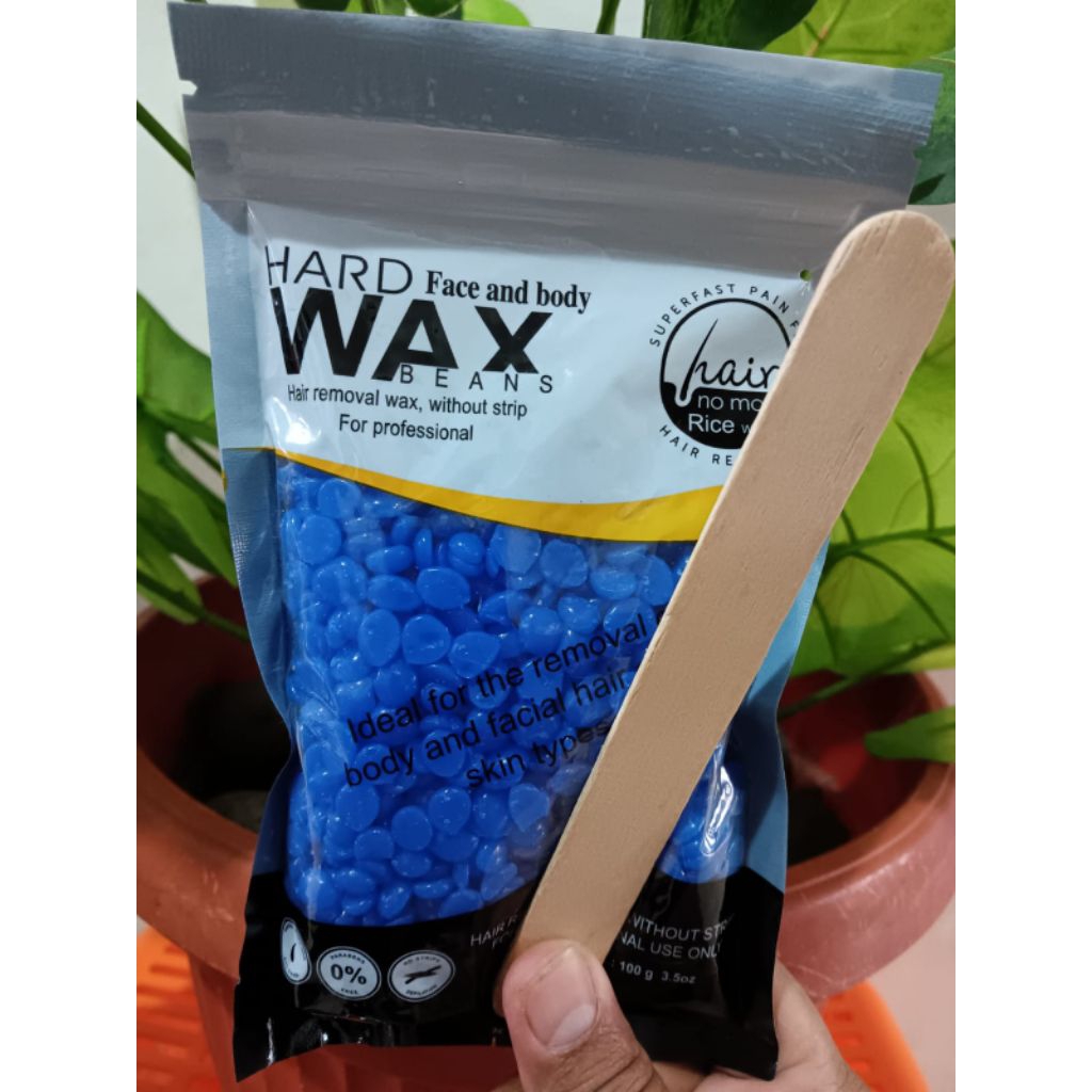 Jual Hard Wax Beans 100gr , bonus 1 pcs Spatula 5 lbr tissue wax ...