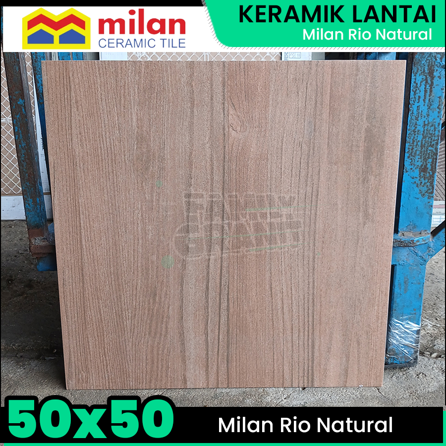 Jual Keramik Motif Kayu 50x50 Milan Rio Natural Lantai Ubin Teras ...