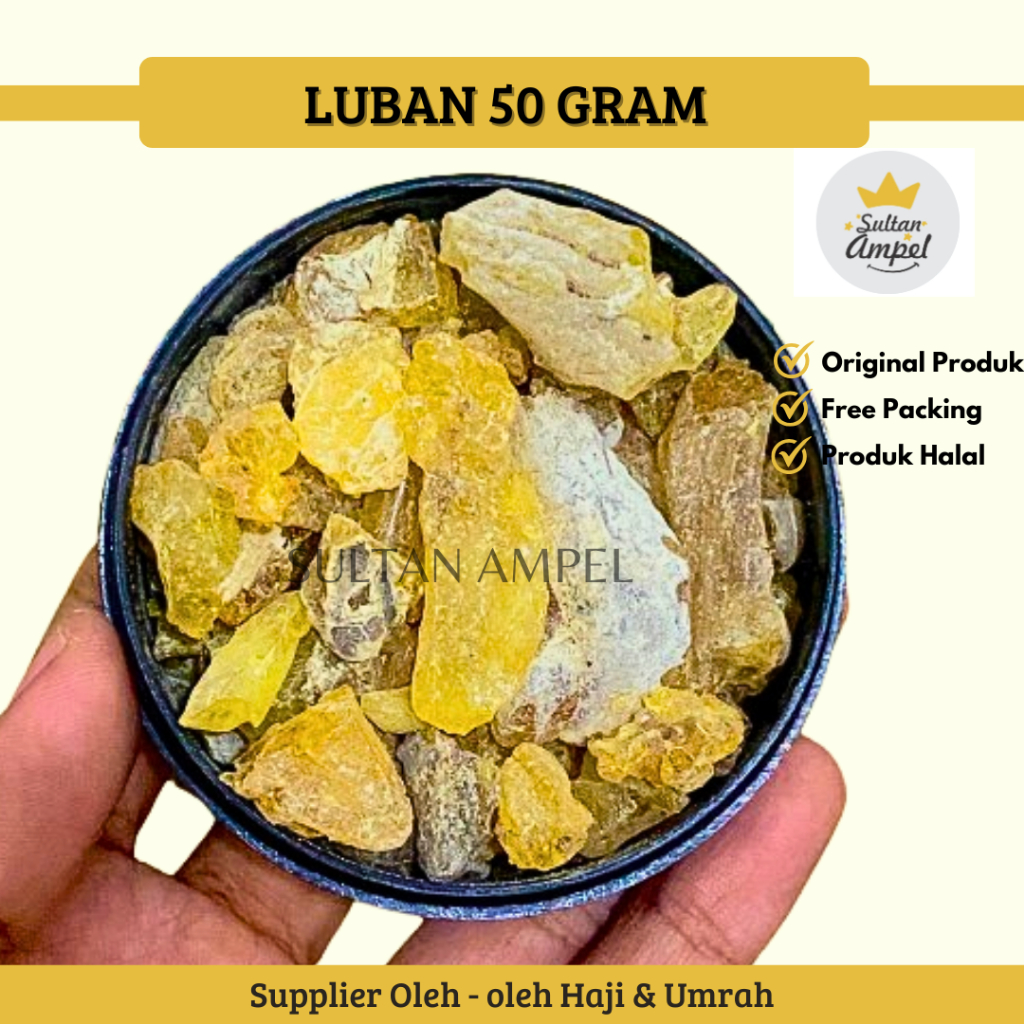 Jual Luban Kemenyan Arab Asli 50 GRAM Aromaterapi, HALAL DAN ORIGINAL ...