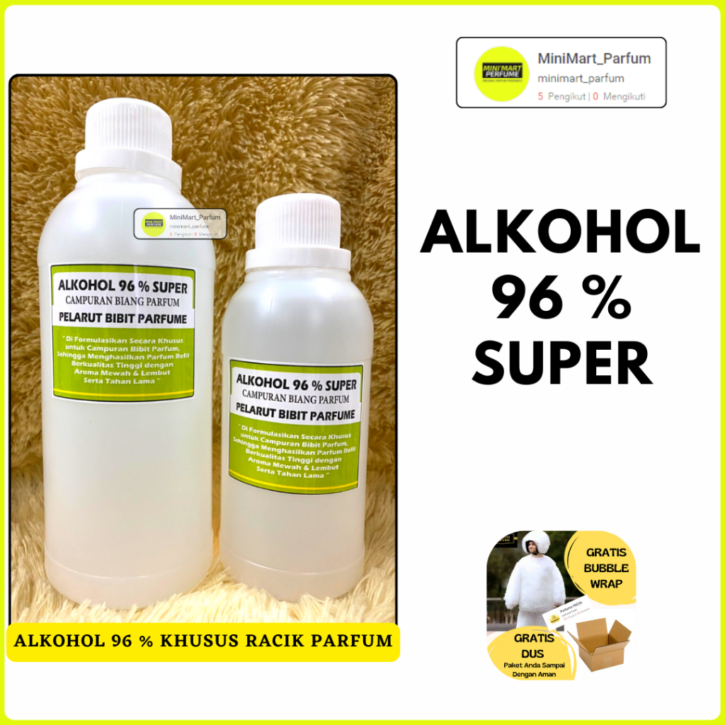 Jual CAMPURAN BIBIT PARFUM BERKUALITAS ALKOHOL 96 % SEGEL BOTOL PLASTIK ...