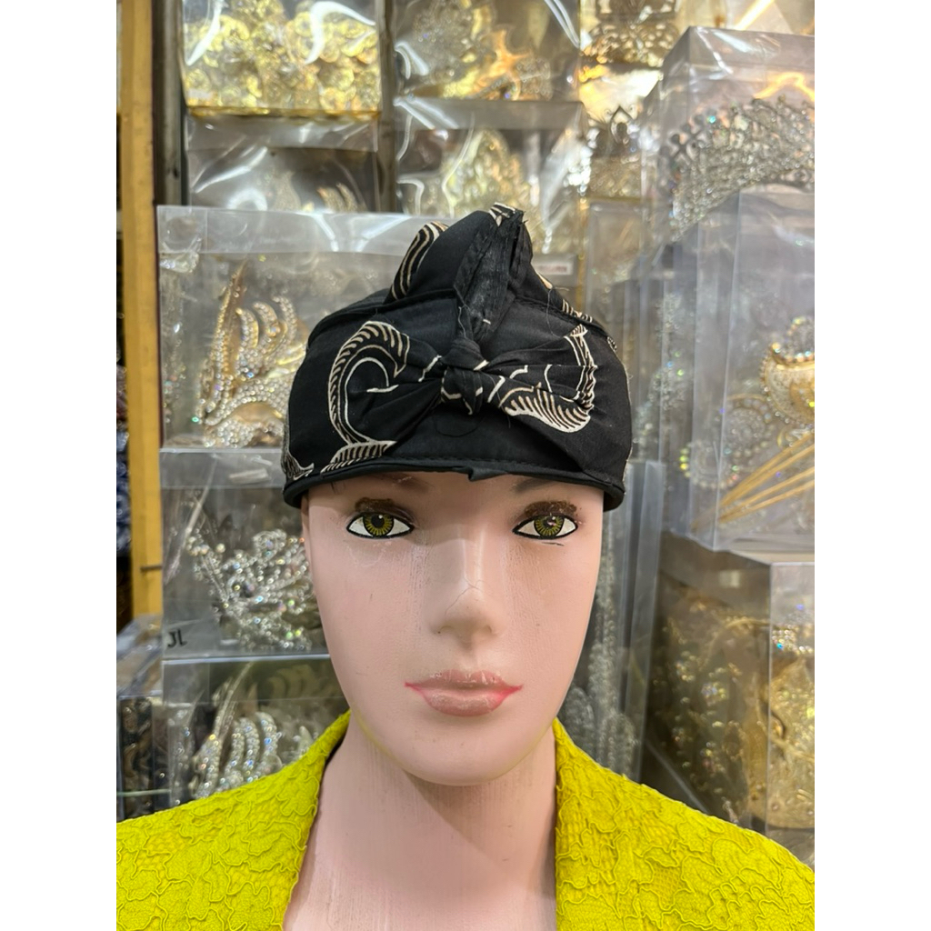 Jual IKAT KEPALA SUNDA DAN JAWA UDENG HITAM CORAK | TOPI ADAT ...