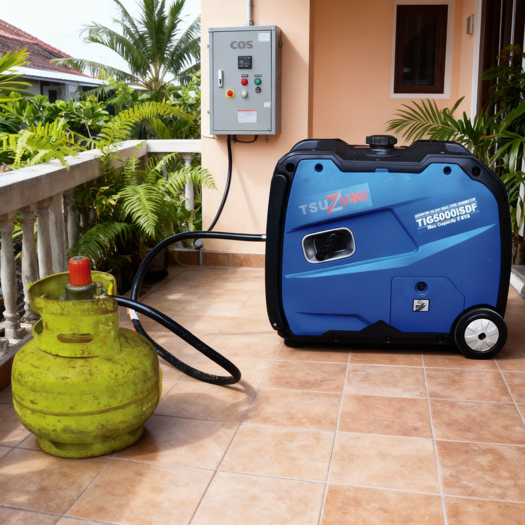 Jual Genset Silent 4000 Watt Tsuzumi TIG 5000 ISDF Dual Fuel Generator ...