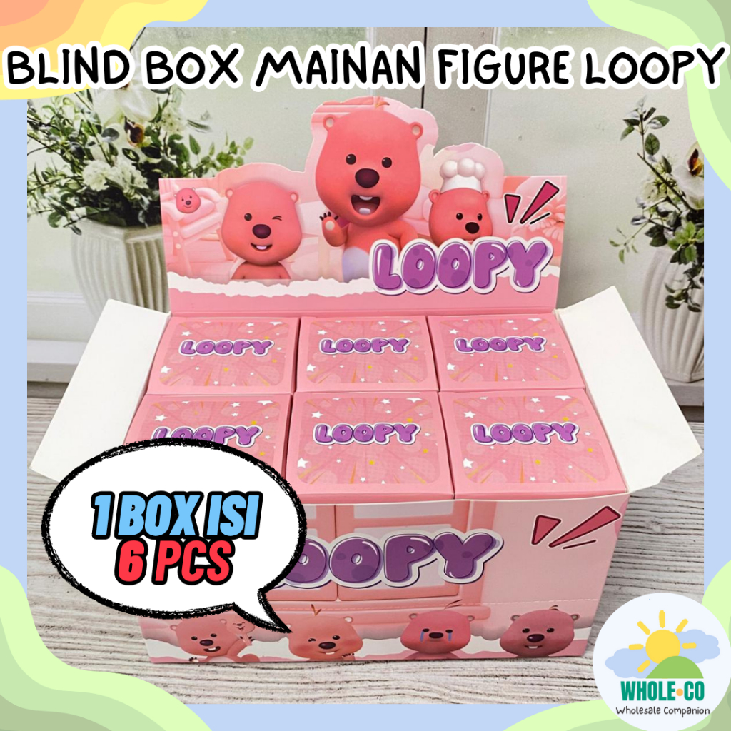 Jual (1 Box Isi 6 Pcs) Blind Box Mainan Figure Loopy Premium Berang ...