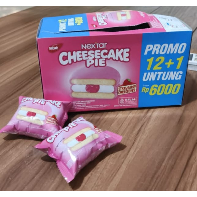 Jual Nextar Strawberry CheeseCake Pie Marshmallow (1 Box Isi 12 Pcs ...