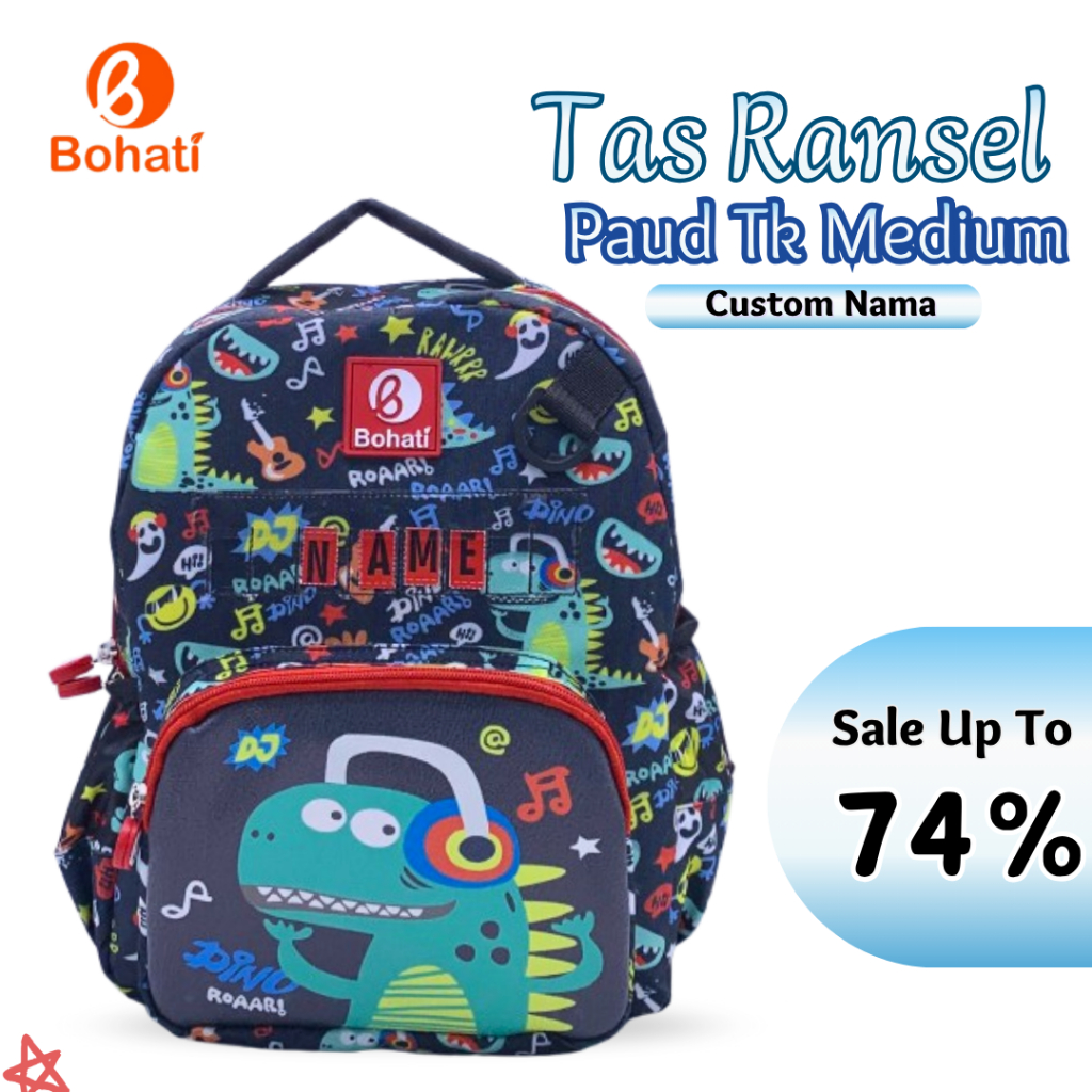 Jual Tas Sekolah Anak PAUD TK Medium Bohati Tas ransel karakter Anak ...