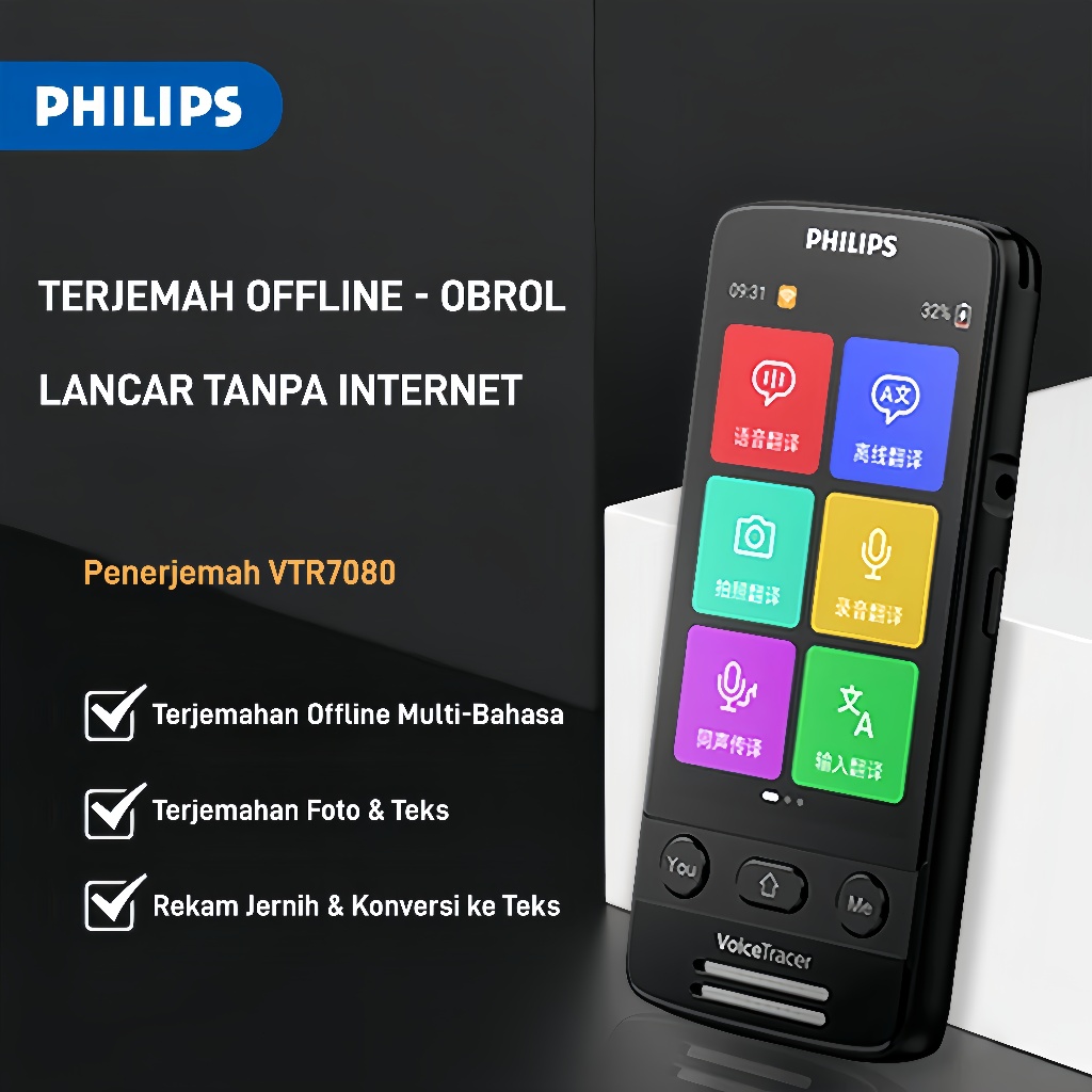 Jual Penerjemah Elektronik Smart Translator AI, 40+ Bahasa, Komunikasi ...