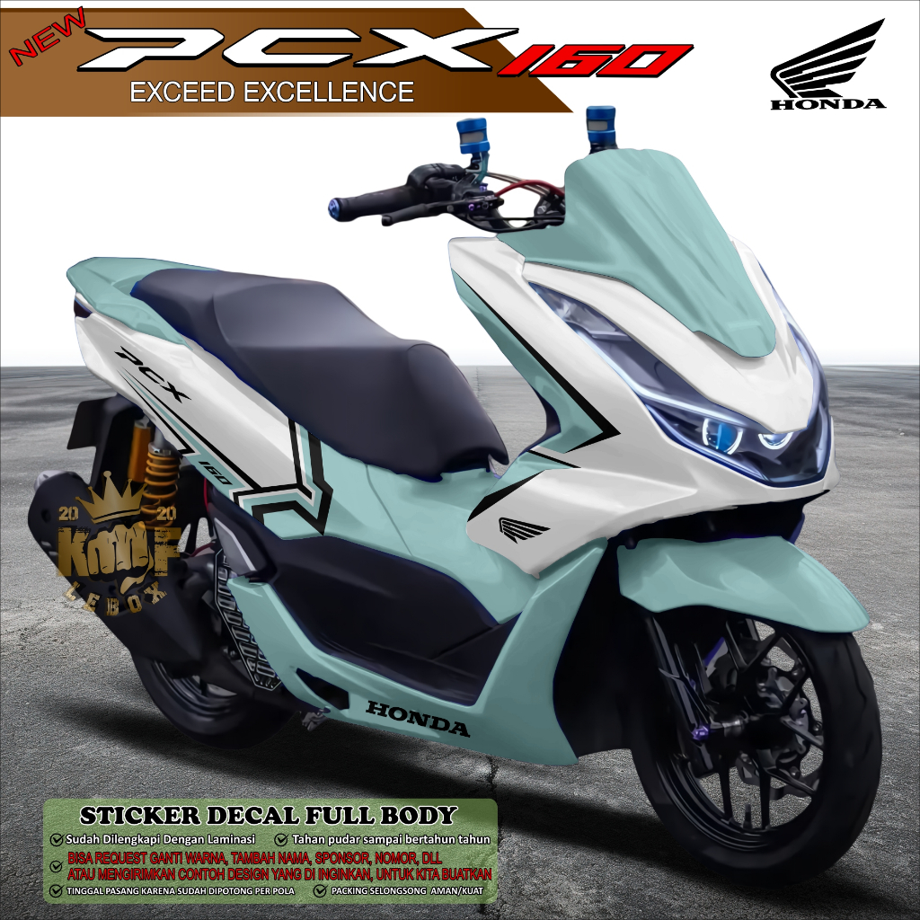 Jual Decal Sticker Full Body HONDA PCX 160 2021 Motif combo Simple ...