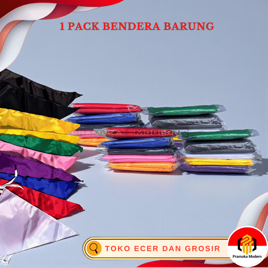 Jual Perpack isi 10 Pcs bendera barung pramuka siaga grosir | Shopee ...