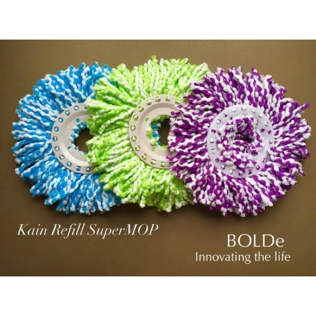 Jual Refil Kain pel Super MOP BOLDe | refill kain pel mop microfiber ...