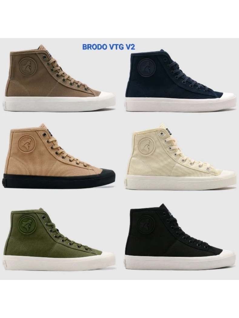 Jual Brodo - Vantage V2 Hi Olive OW Sepatu Kanvas Multifungsi | Shopee ...