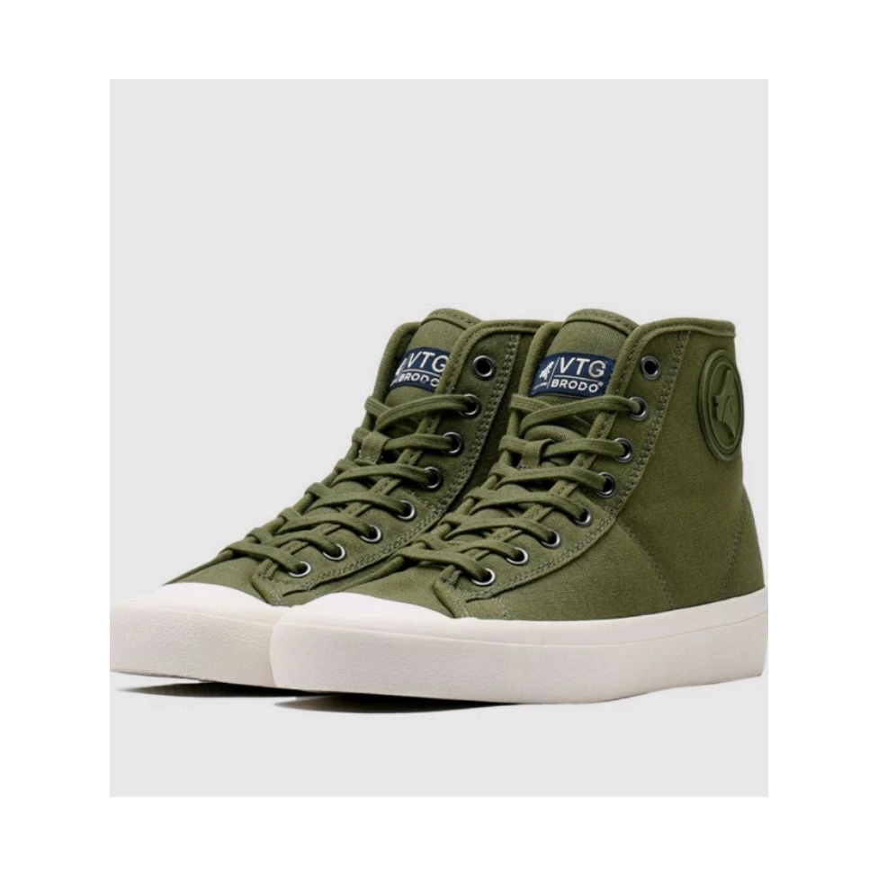 Jual Brodo - Vantage V2 Hi Olive OW Sepatu Kanvas Multifungsi | Shopee ...
