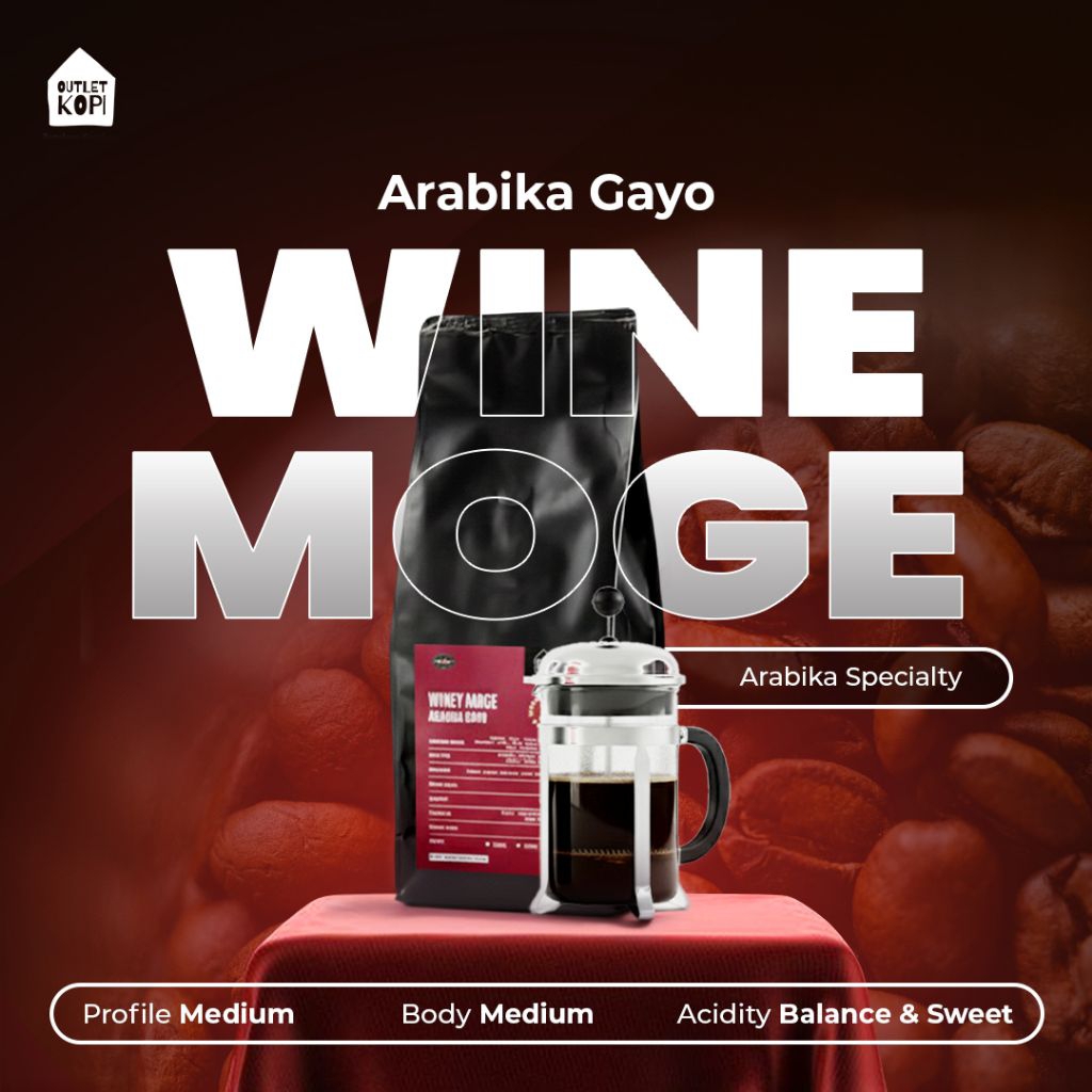 Jual KOPI GAYO ACEH ARABIKA WINE 500G - Outlet Kopi Gayo | Shopee Indonesia