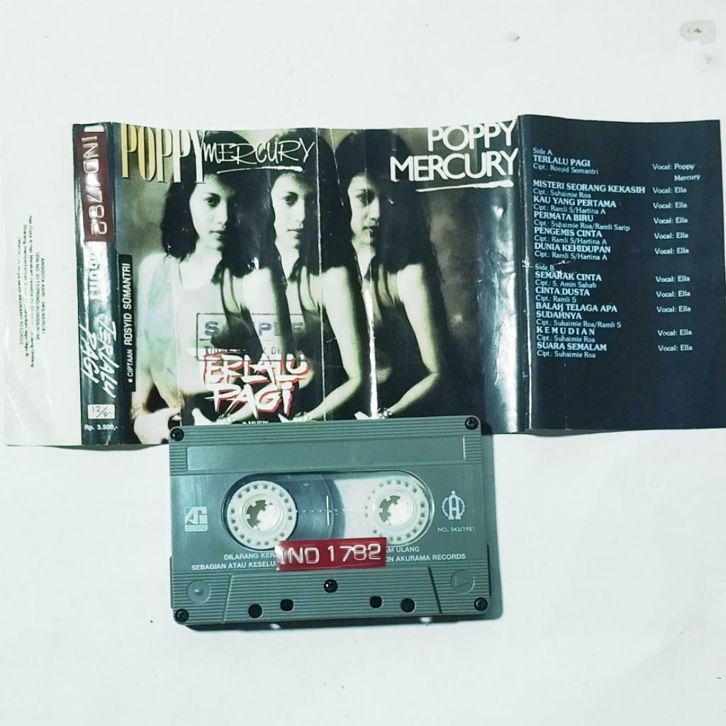 Jual kaset pita poppy mercury terlalu pagi | Shopee Indonesia