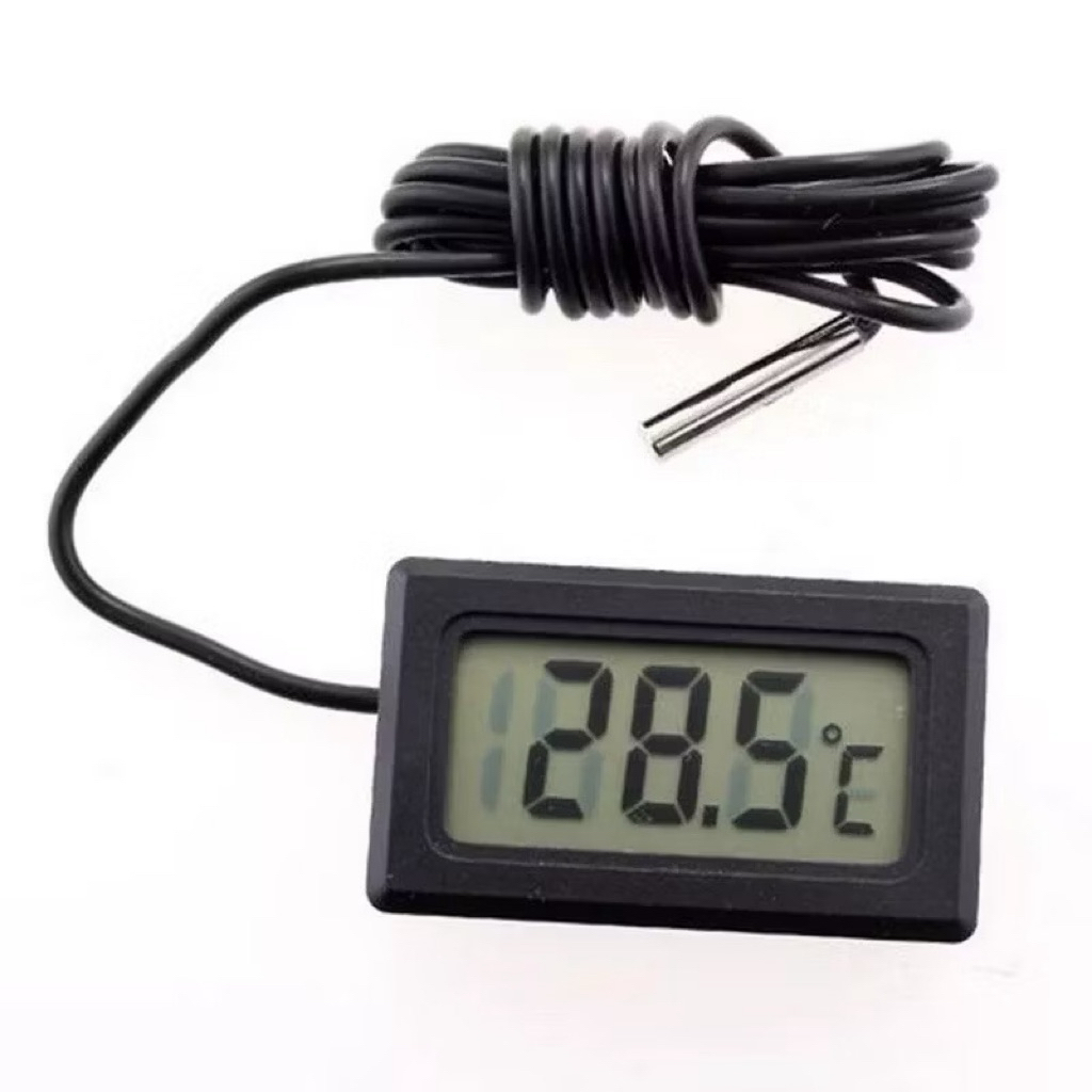 Jual Mini Digital Thermometer / Termometer + Waterproof Probe / Kabel Sensor | Shopee Indonesia