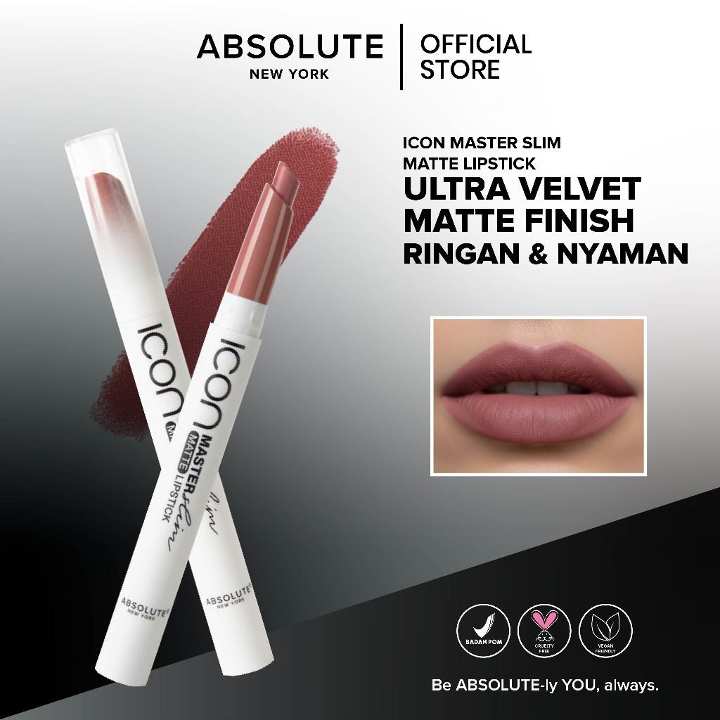 Jual Absolute New York Master Slim Matte Lipstick | Shopee Indonesia