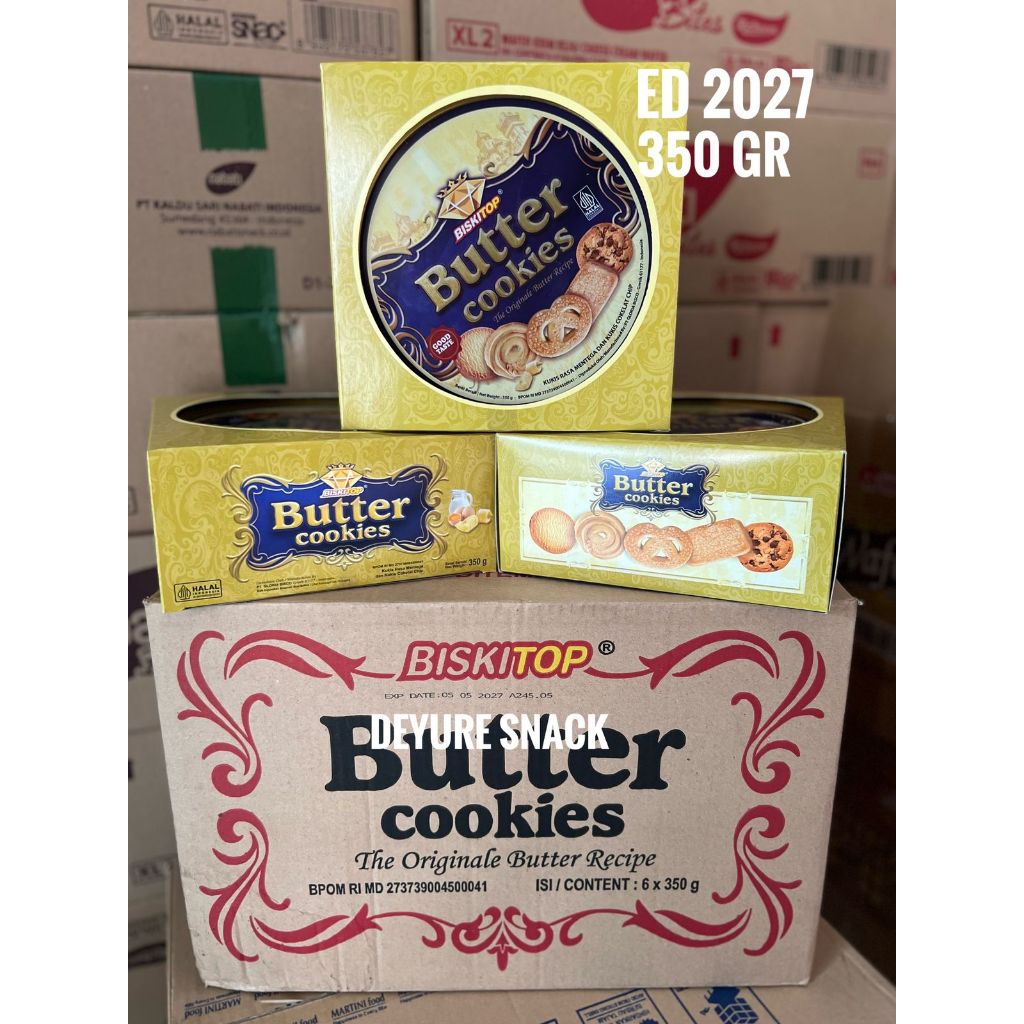 Jual Biskitop Buttercookies Kaleng Premium 350 G x 6 kaleng 1 karton ...