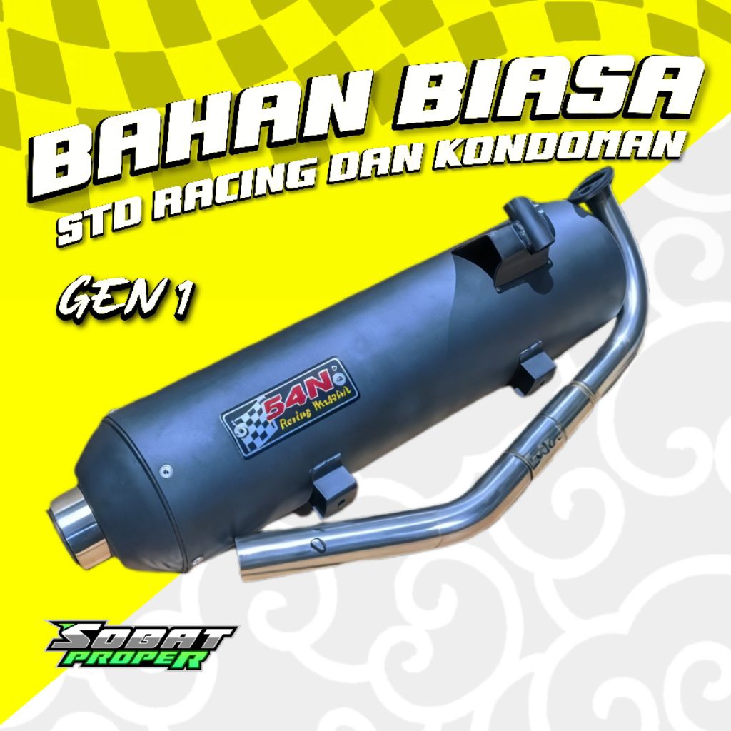 Jual KNALPOT 54N "BAHAN" VARIO LED NEW, LED OLD, SUPER OLD, PCX 150 ...
