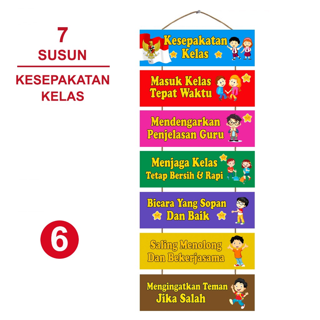 Jual Dekorasi Tema Kesepakatan Kelas - Pajangan Ruang Kelas - Poster ...