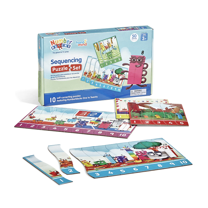 Jual Hand2Mind - Numberblocks Sequencing Puzzle Set, Puzzle Edukasi ...