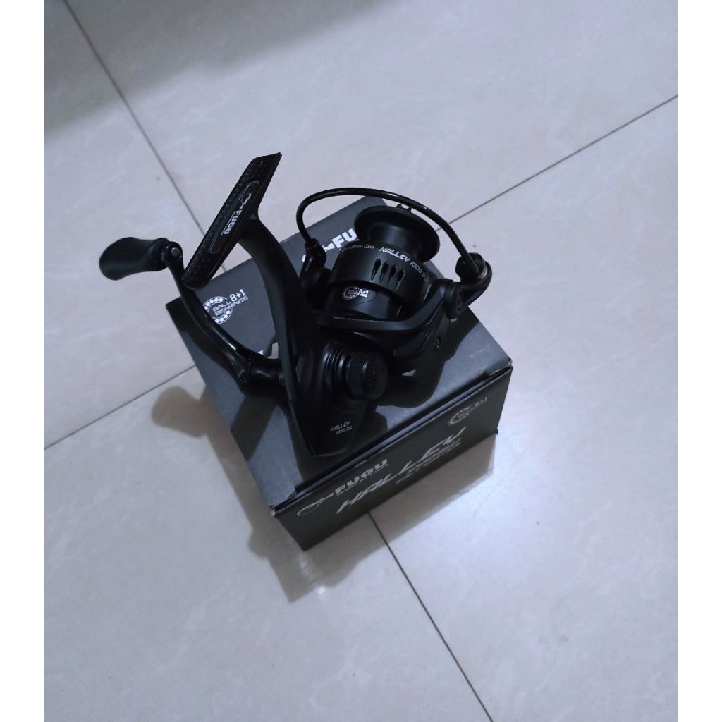 Jual Reel Fugu Halley SW 1000 2000 3000 Black edition Power Handle | Shopee Indonesia
