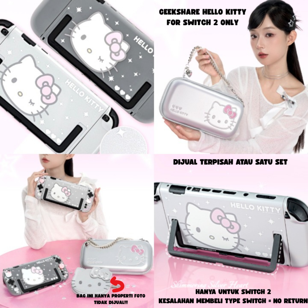 Jual Geekshare Hello Kitty Shimmering Edition For Nintendo Switch 2 ...