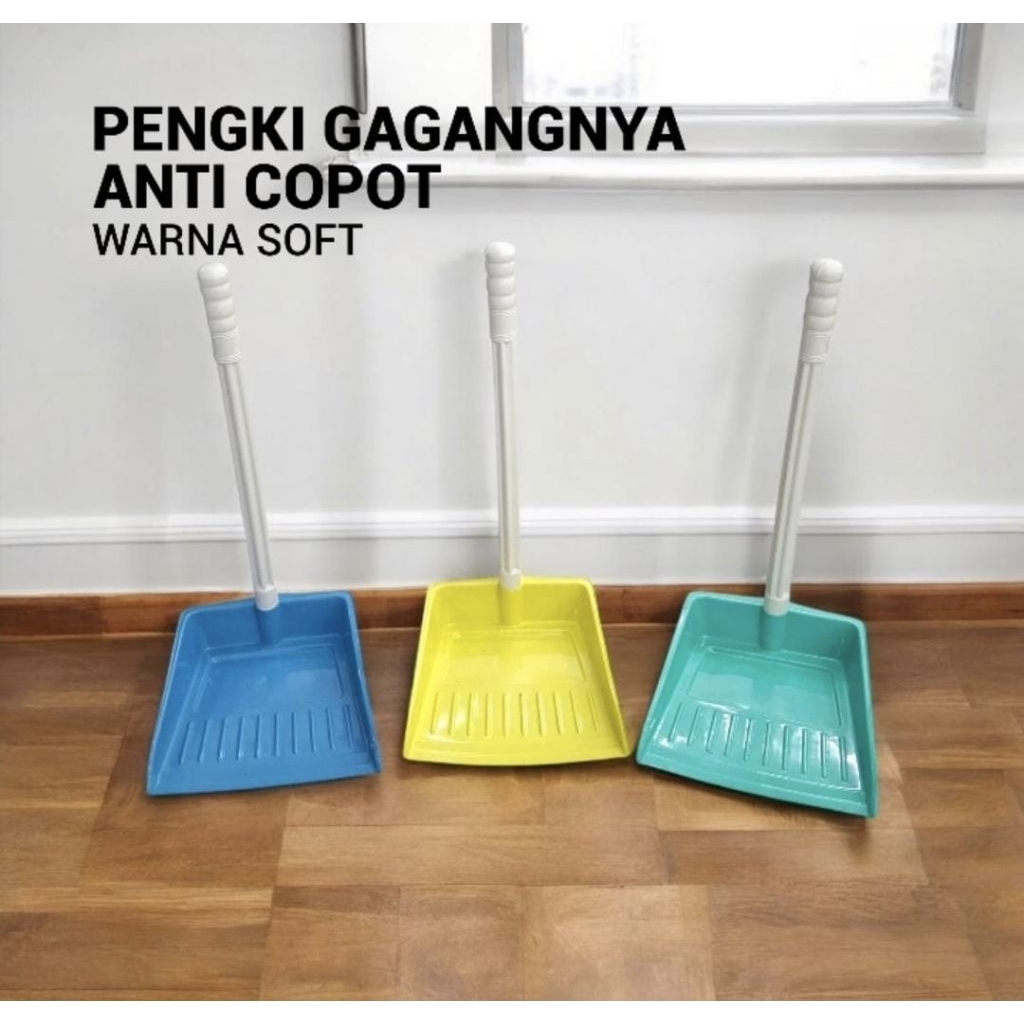 Jual Pengki Gagang Om Wereng Anti Copot Warna Soft/Cikrak Sampah Om ...