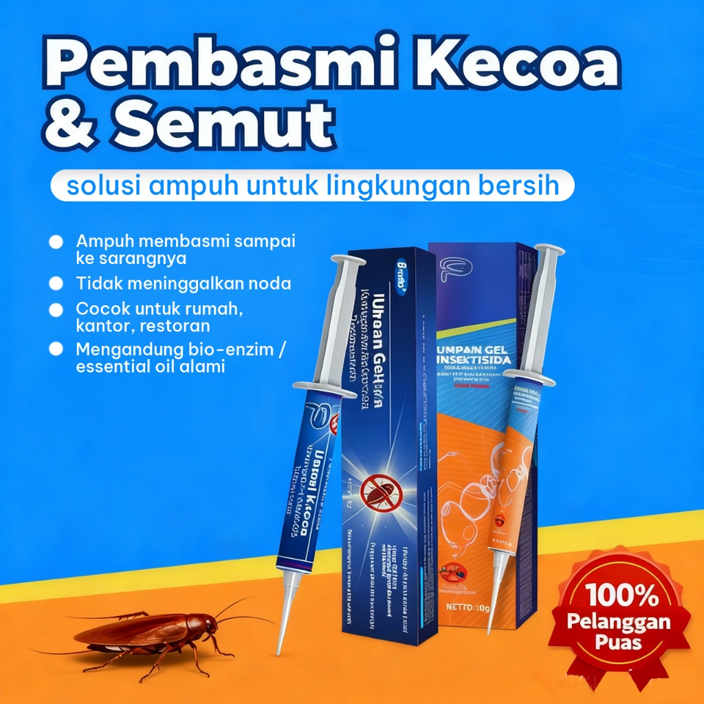 Jual Pembasmi Kecoa - Gel Pembasmi Serangga 15 Gr - Pengusir Semut ...