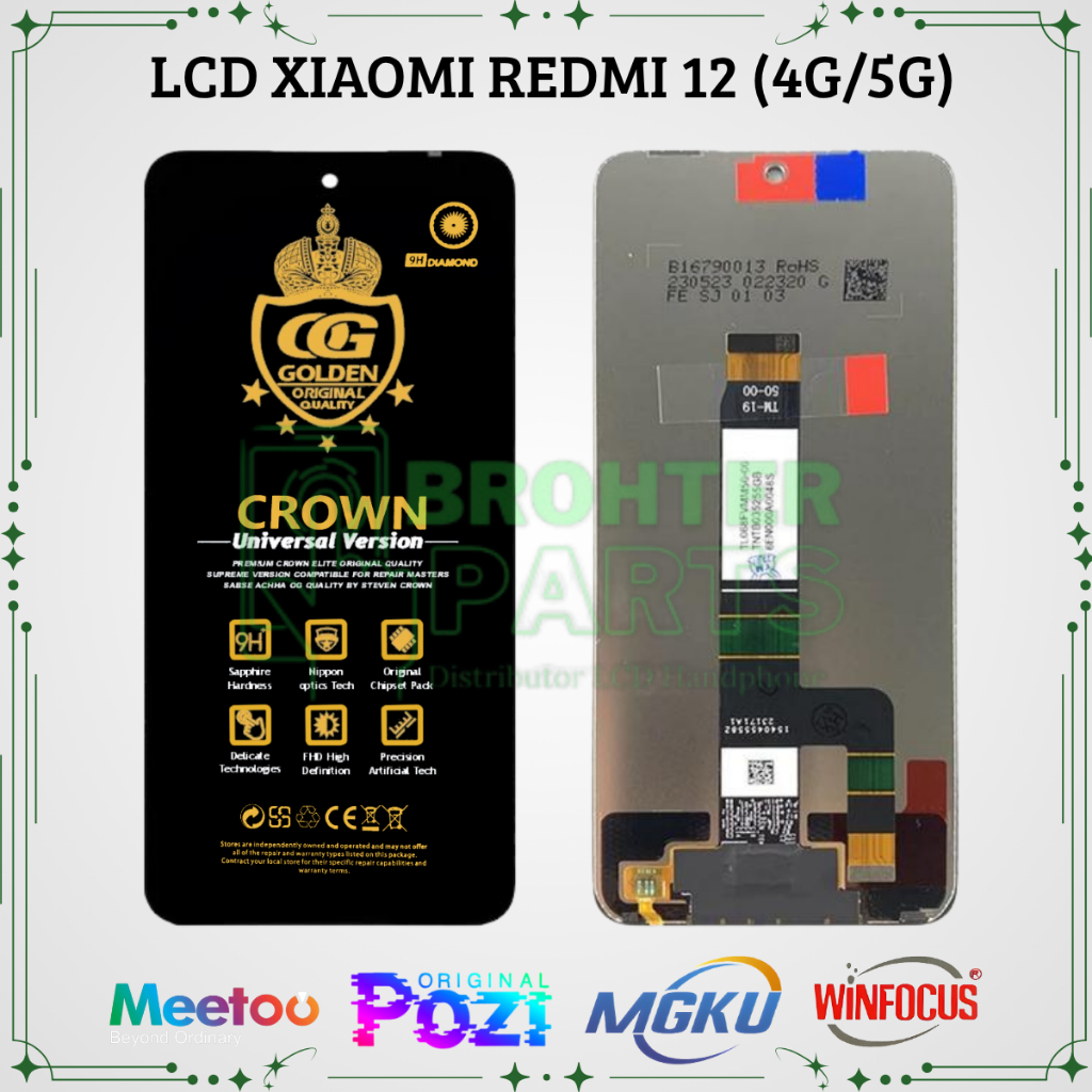 Jual LCD XIAOMI REDMI 12 (4G/5G) / REDMI 13 4G / POCO M6 4G / POCO M6 ...