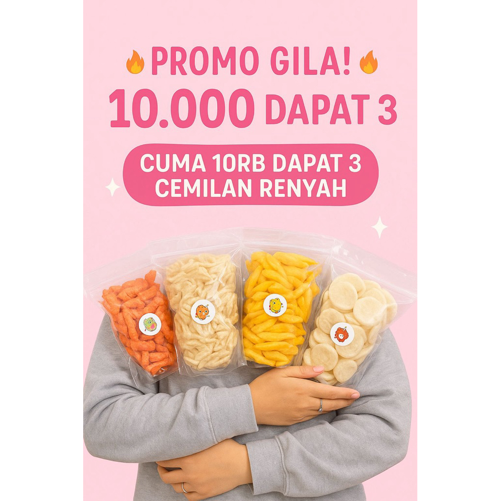 Jual Cemalcemil snack cemilan Paket Hemat - 3 Snack/Cemilan Rp.10.000 ...