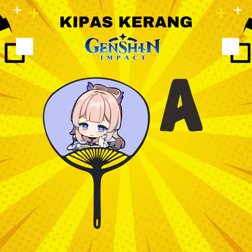 Jual Kipas Kerang Genshin Impact Sangonomiya Kokomi | Kipas Jepang ...