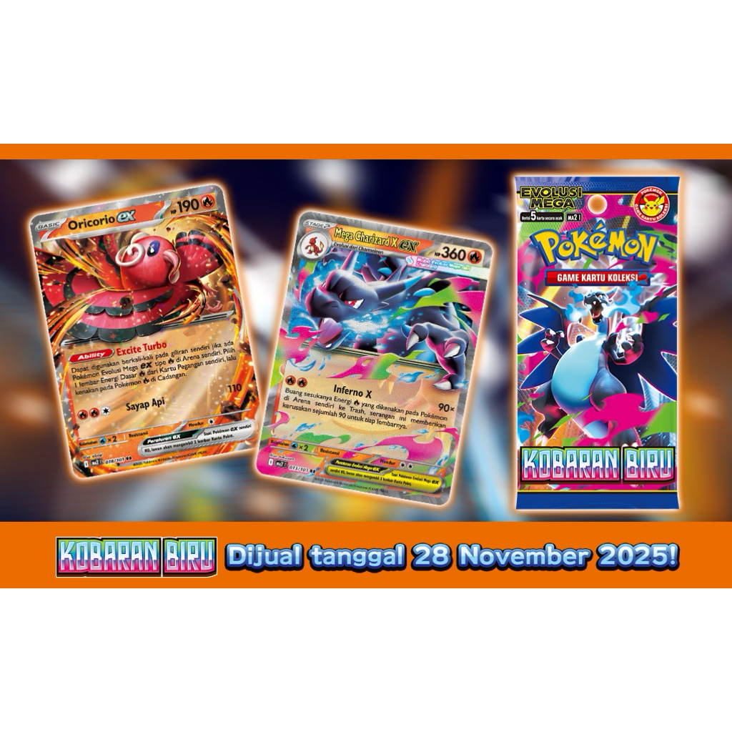 Jual Booster Pack Box KOBARAN BIRU MA2 Pokemon Indonesia Original ...