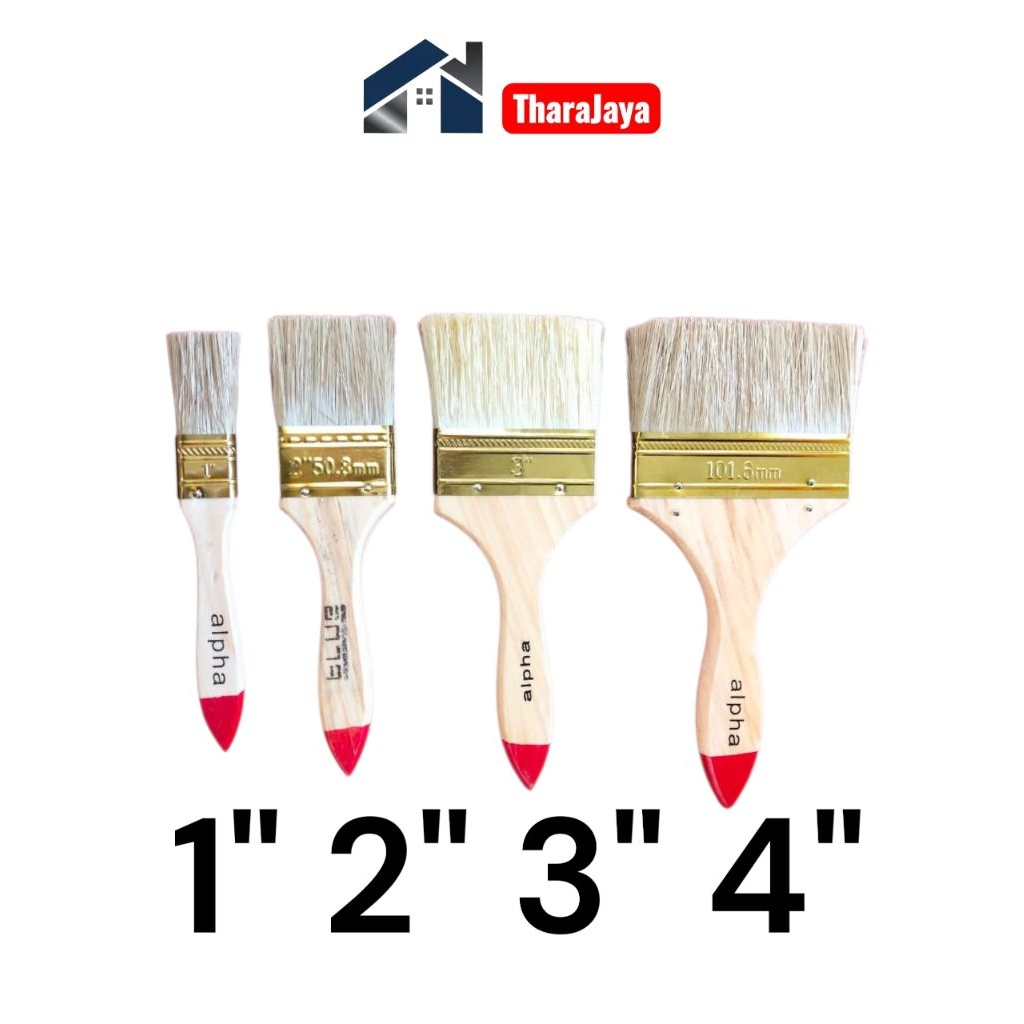 Jual Kuas Cat 1" 2" 3" 4" Kuat Tangan Kuas Cat Tembok Cat Kayu Cat Besi ...