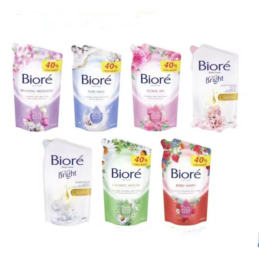 Jual BIORE Bright White Scrub 400 380 ml Pure Mild Relaxing Aromatic ...
