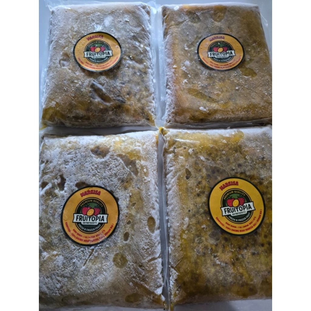 Jual Markisa beku frozen Passion Fruit Fruitopia Grade A Premium ...