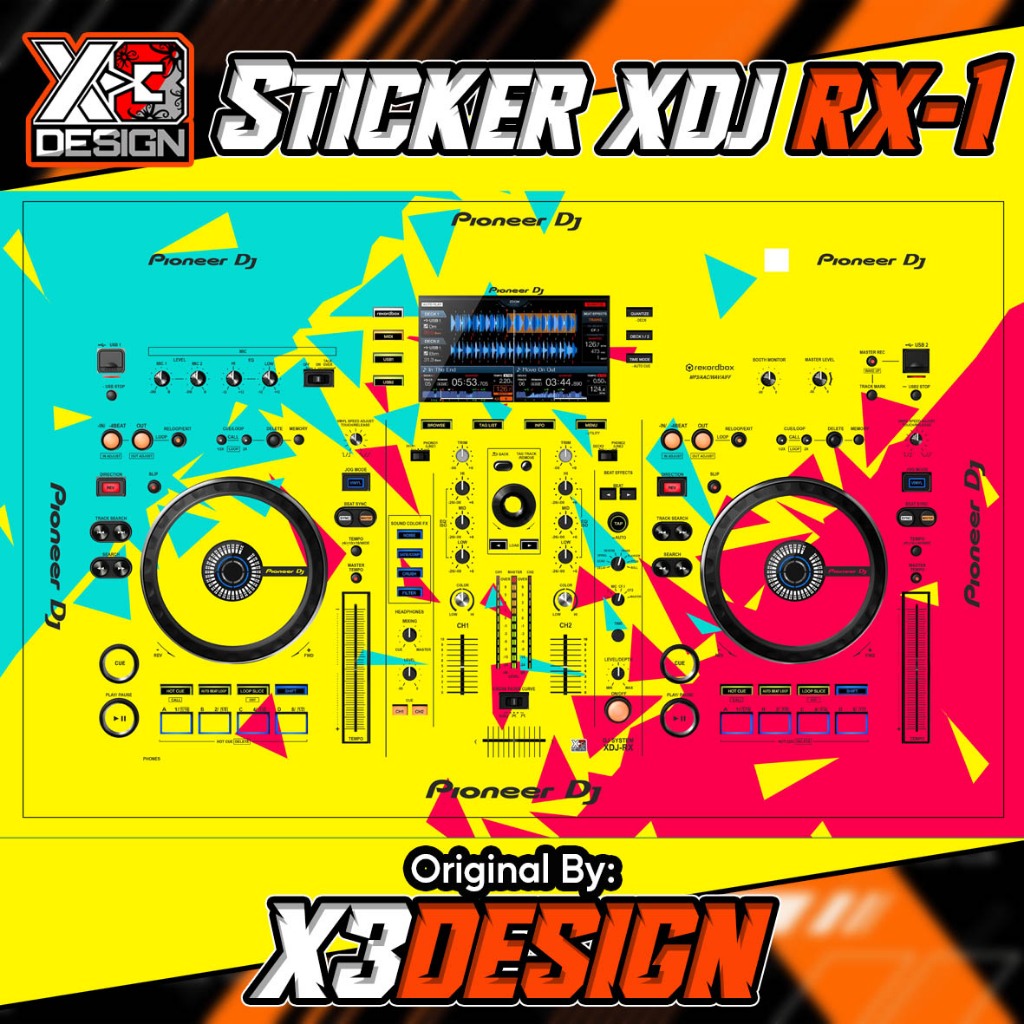 Jual STIKER/SKINZ ALAT DJ PIONEER XDJ-RX1 ALL VARIAN COLOUR & CUSTOM ...