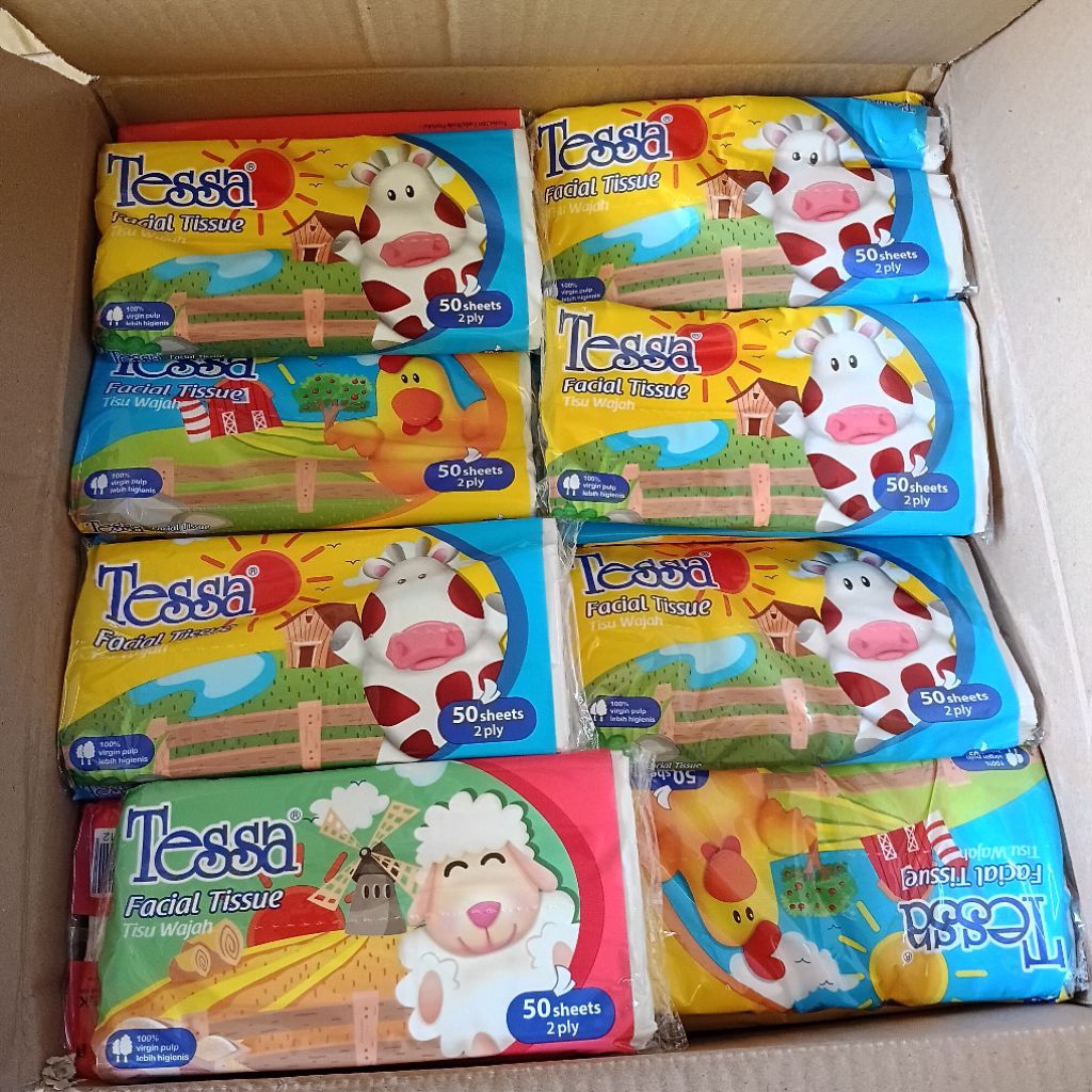 Jual Satu Dus Tissu Tessa Travel isi 80pcs Promo | Shopee Indonesia