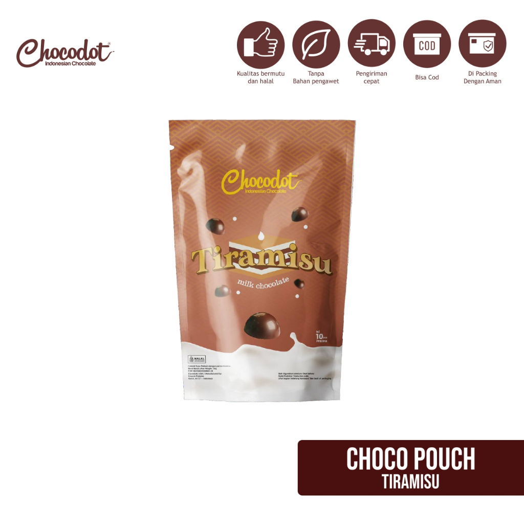 Jual Coklat Chocodot Choco Pouch Series Tiramisu | Shopee Indonesia