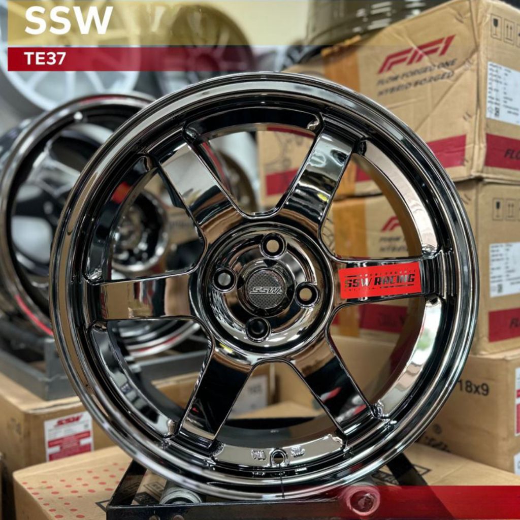 Jual velg original ssw Thailand r17 pcd 4x100 lebar 7 velg racing ring ...