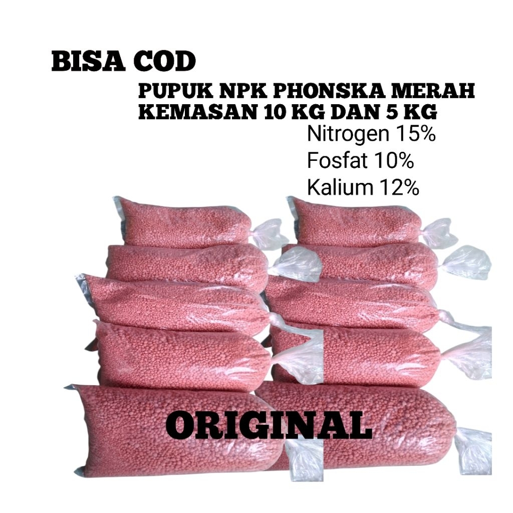 Jual Pupuk NPK Phonska Kemasan 10 kg Pupuk Peyubur Tanaman | Shopee ...