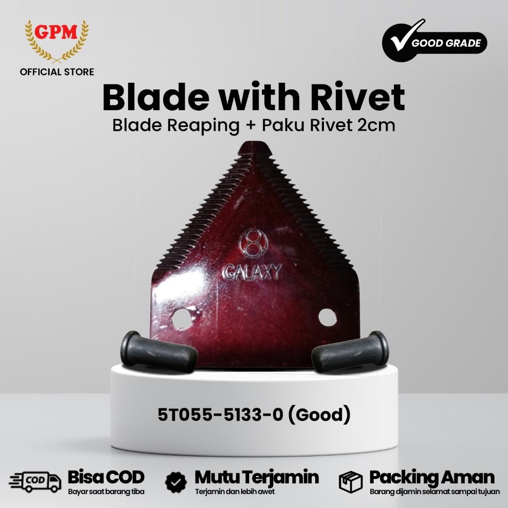 Jual BLADE REAPING WITH RIVET LONG (PANJANG) GOOD QUALITY / MATA PISAU ...