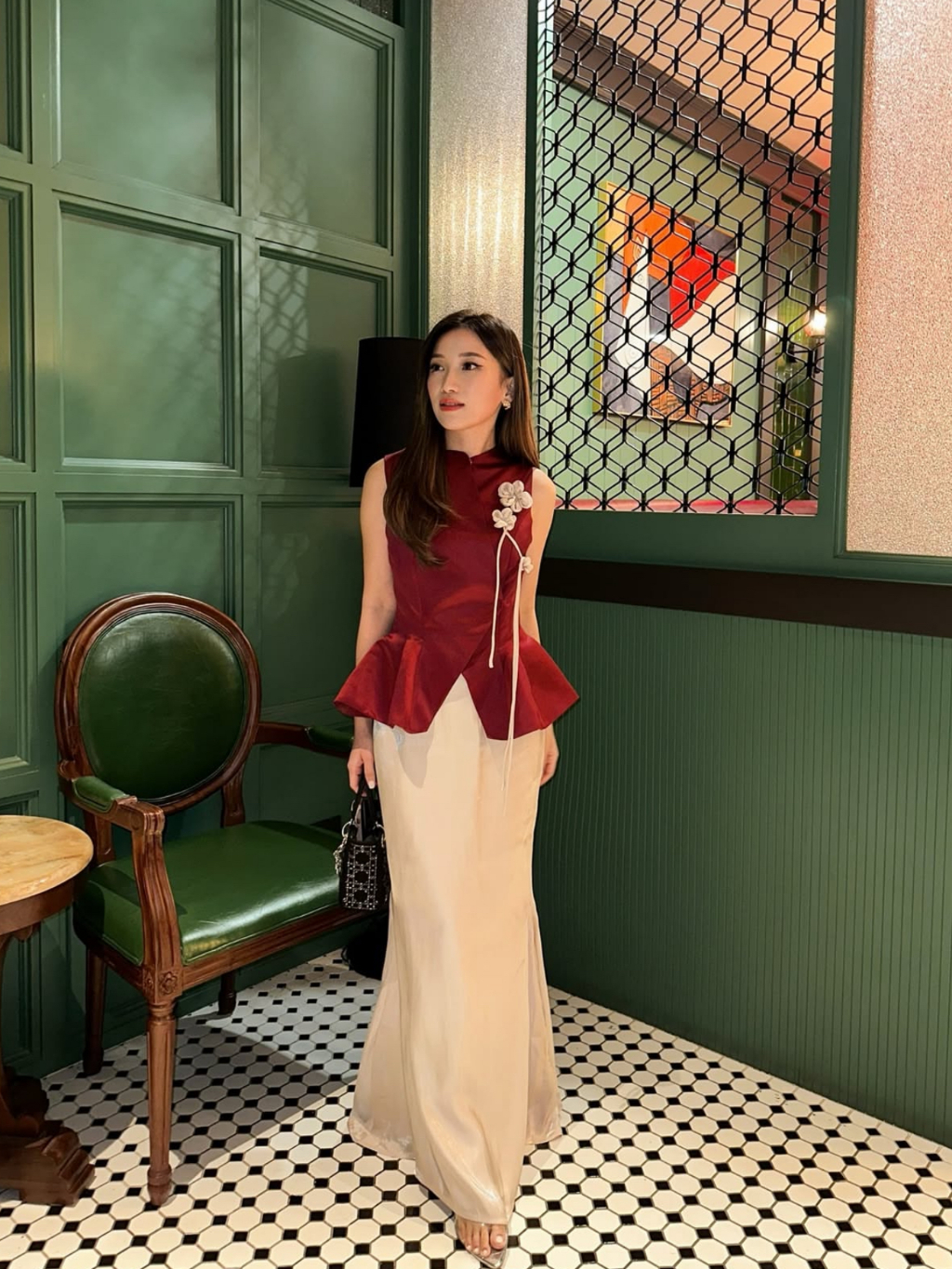 Jual POSY - baju cny/ dress pesta / gaun pernikahan / dress organza ...