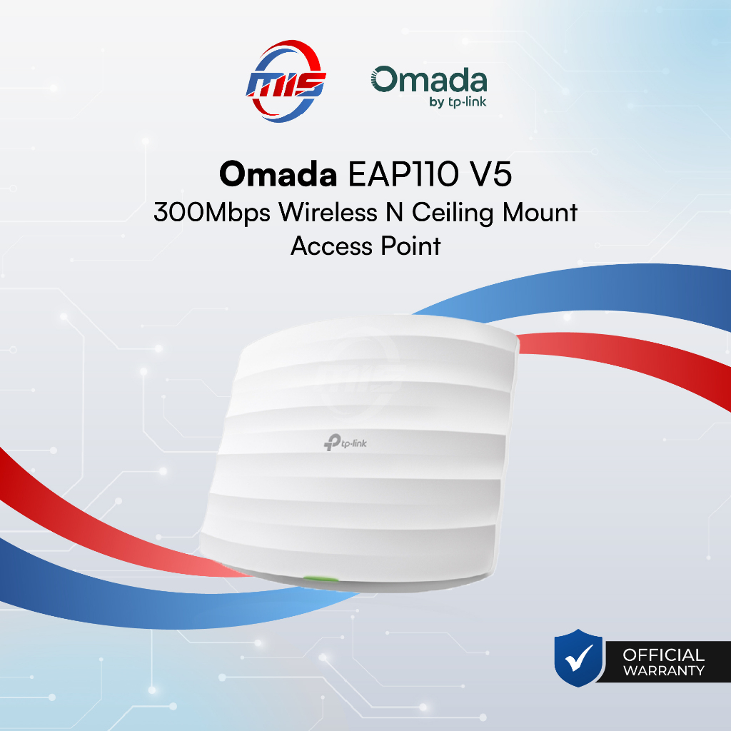 Jual Omada EAP110 300Mbps Wireless N Ceiling Mount Access Point (V5 ...
