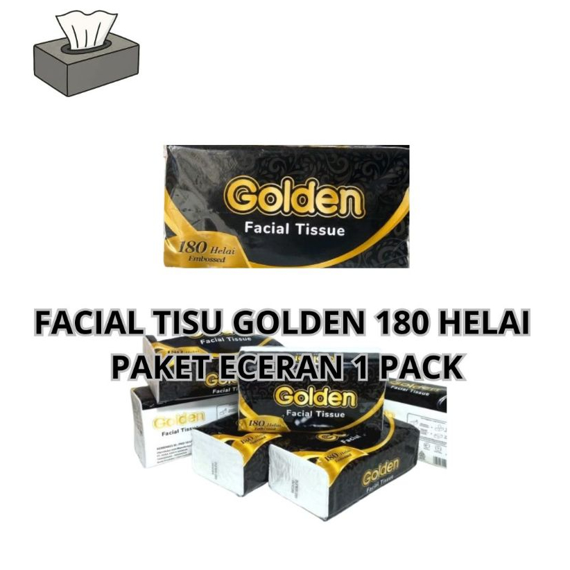 Jual Tisu Golden 180 HELAI PAKET 1 PCS Embossed Promo Tissue ( TERSEDIA ...
