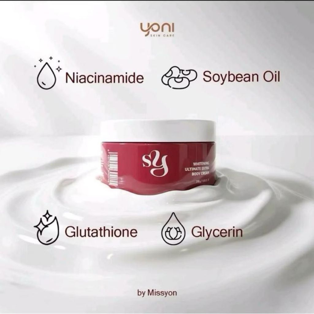 Jual Yoni Whitening Ultimate Extra Body Cream 250gr Dengan Niacinamide ...