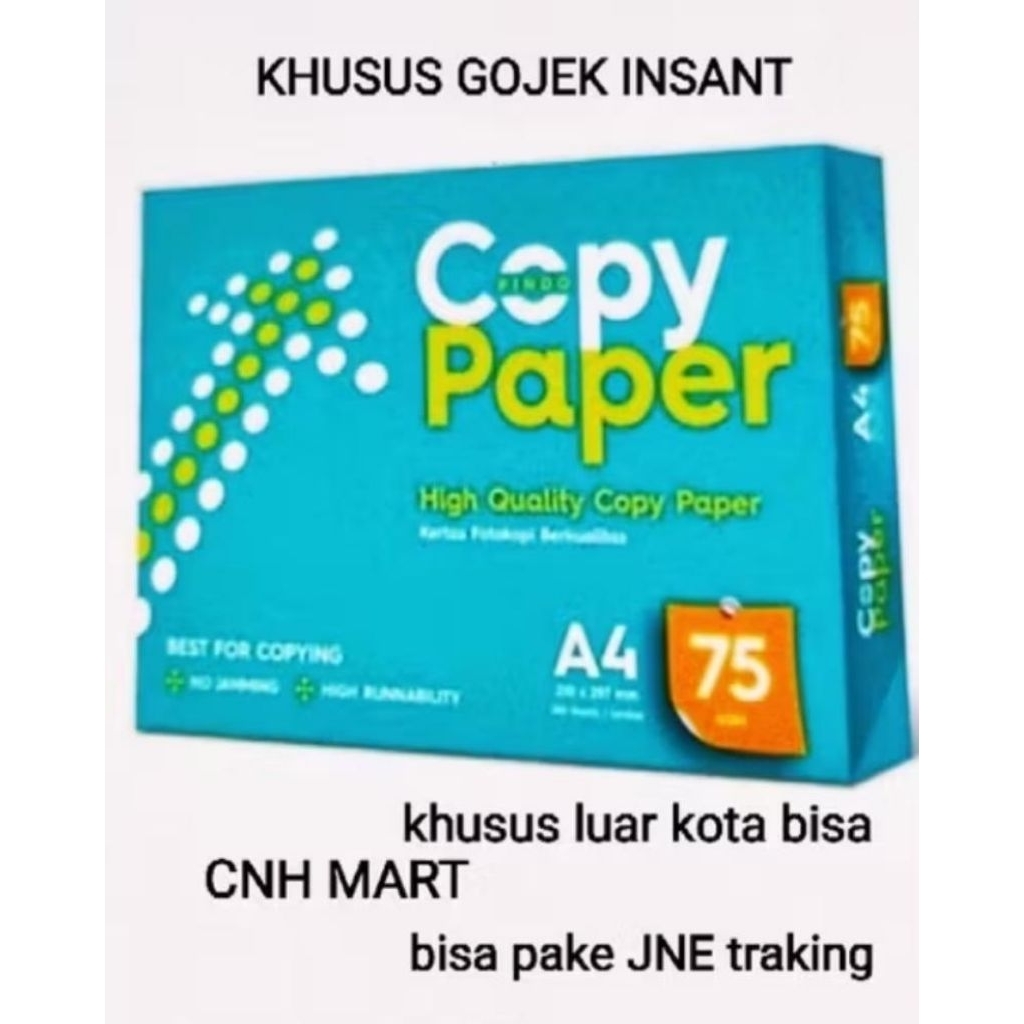 Jual 1 Dus ( 5 Rim ) - Copy Paper A4 75 gram / Kertas Fotocopy Copy ...