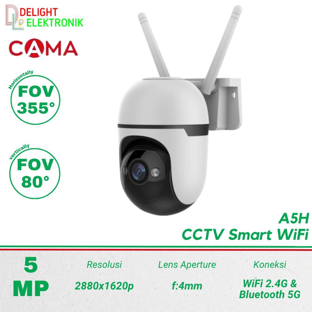 Jual CCTV Pintar CAMA PTZ 5MP Full HDR A5H Dome Bulat Kamera CCTV WiFi ...